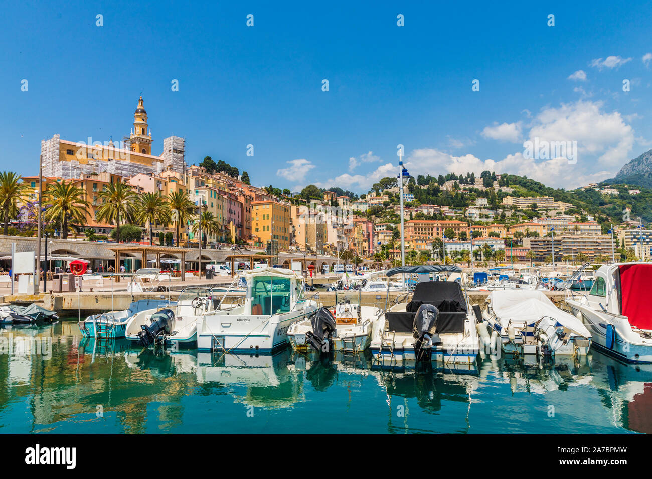 Menton old city harbor view hi-res stock photography and images - Alamy