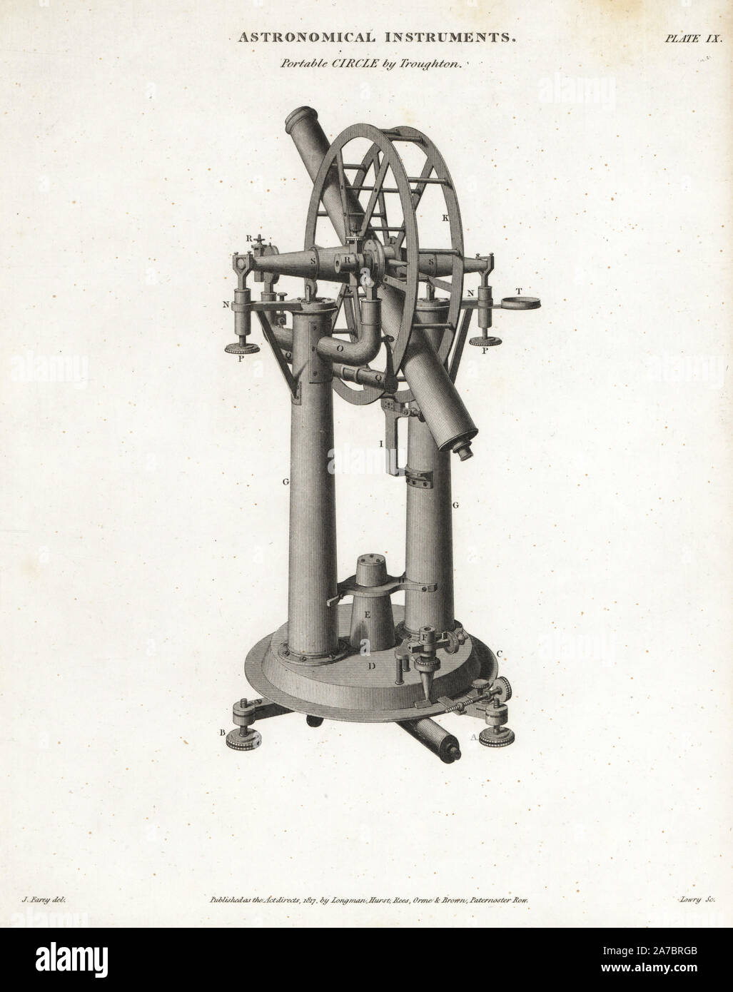 Portable circle by Edward Troughton, English maker of astronomical ...