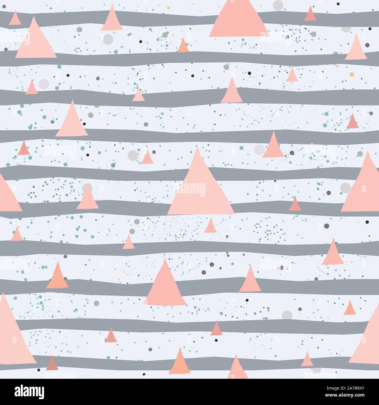 Cute Abstract Background with pink triangles and stripes on dotted ...