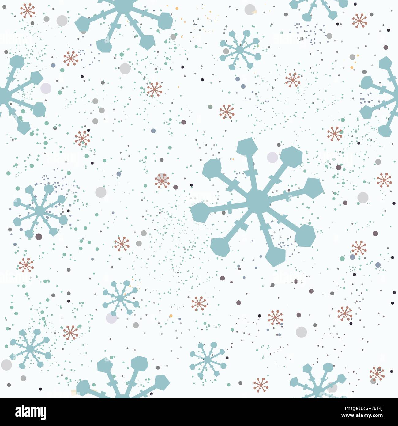Hand Drawn Winter Pattern. Vector Illustration Stock Vector Image & Art ...