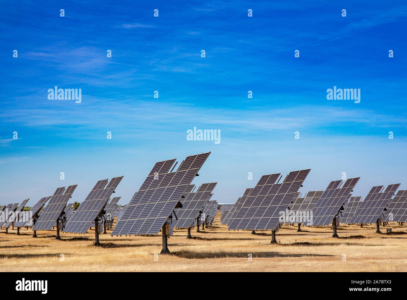 Solar cells or solar module or solar panels in solar power plant turn ...