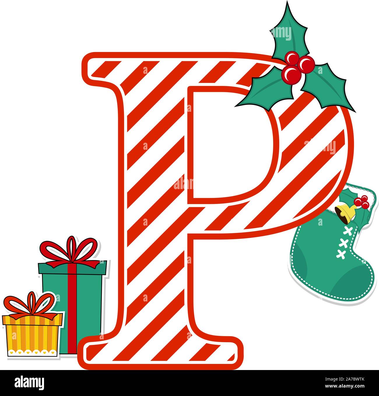 Cartoon Letter P Stock Vector Images - Alamy
