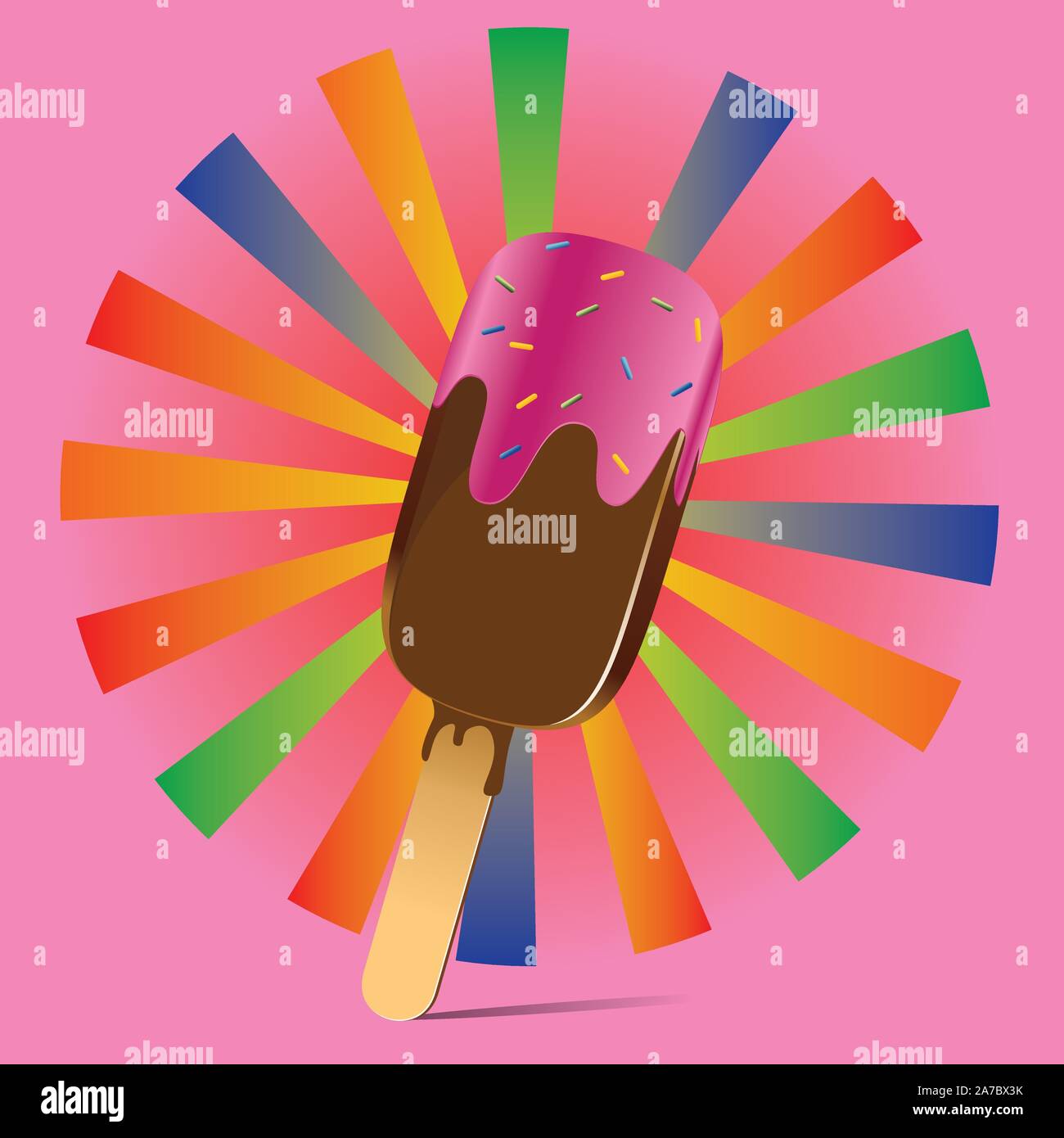 Nice chocolate background Stock Vector Images - Alamy