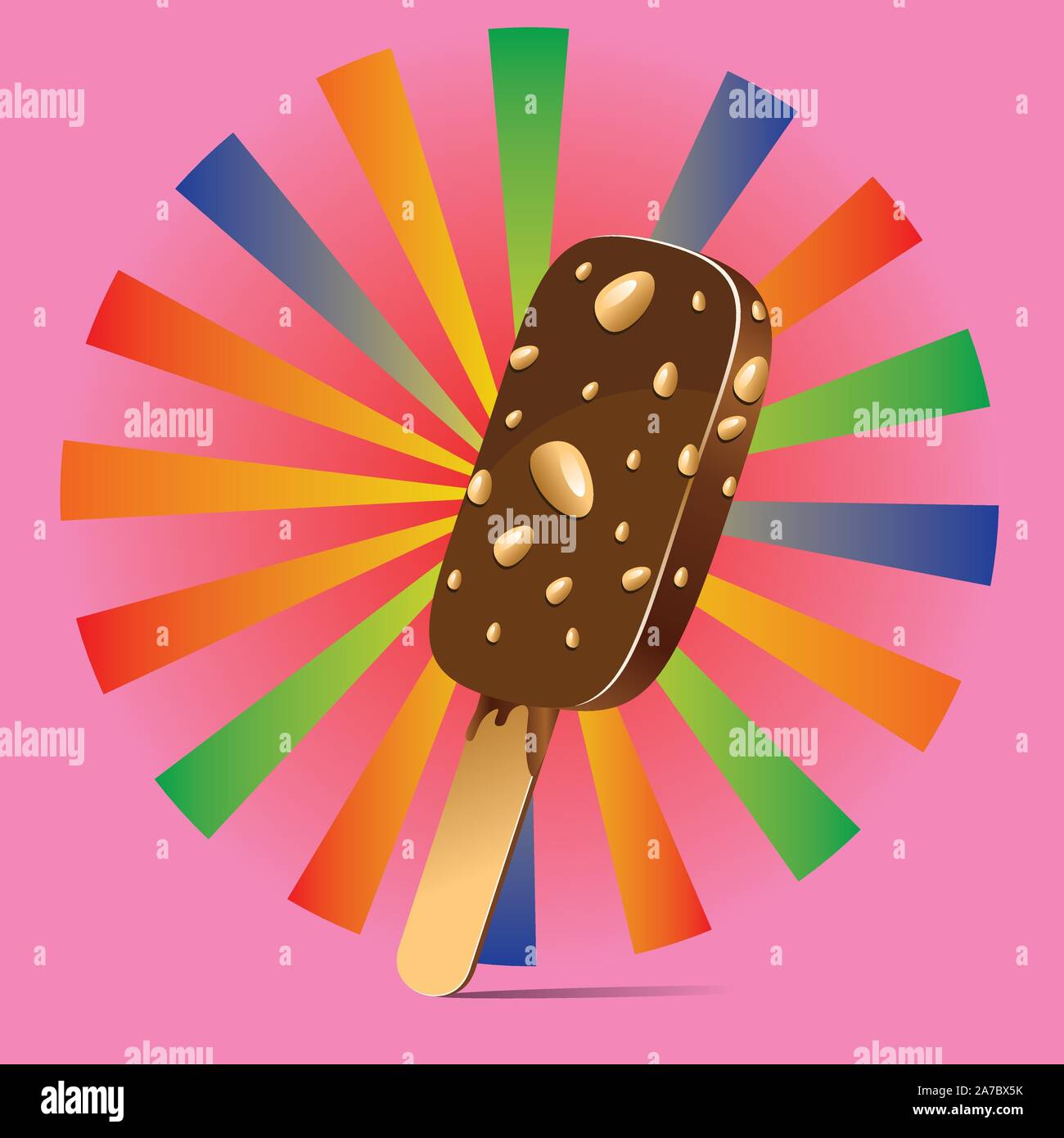 Nice chocolate background Stock Vector Images - Alamy