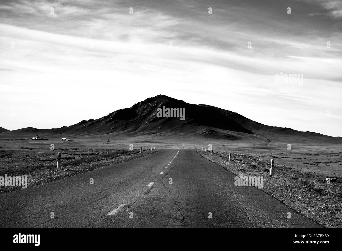 Open road view from Black and White Stock Photos & Images - Alamy