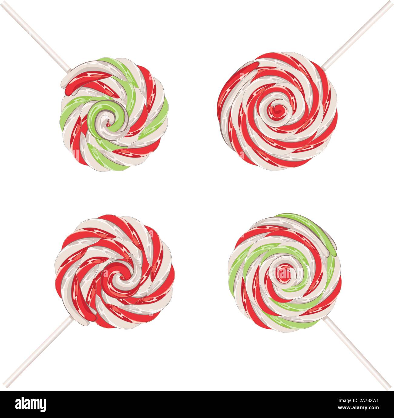 Christmas lollipop swirl Stock Vector Images - Alamy