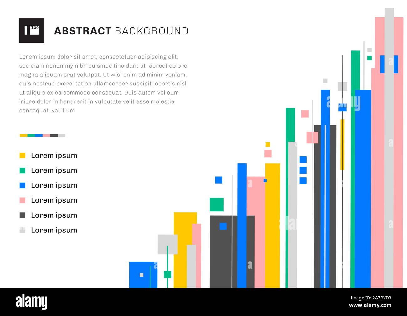 Abstract template design colorful geometric overlap layer striped ...