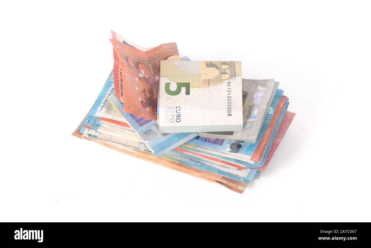 Five euro stack Cut Out Stock Images & Pictures - Alamy