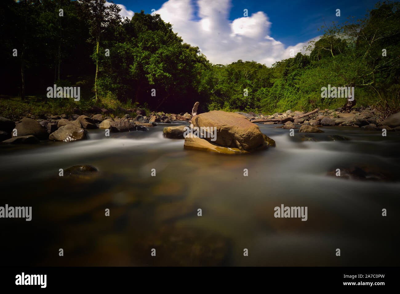 Kanarom river in Serinsim (Sorinsim), Kota Marudu, Sabah, Malaysia ...