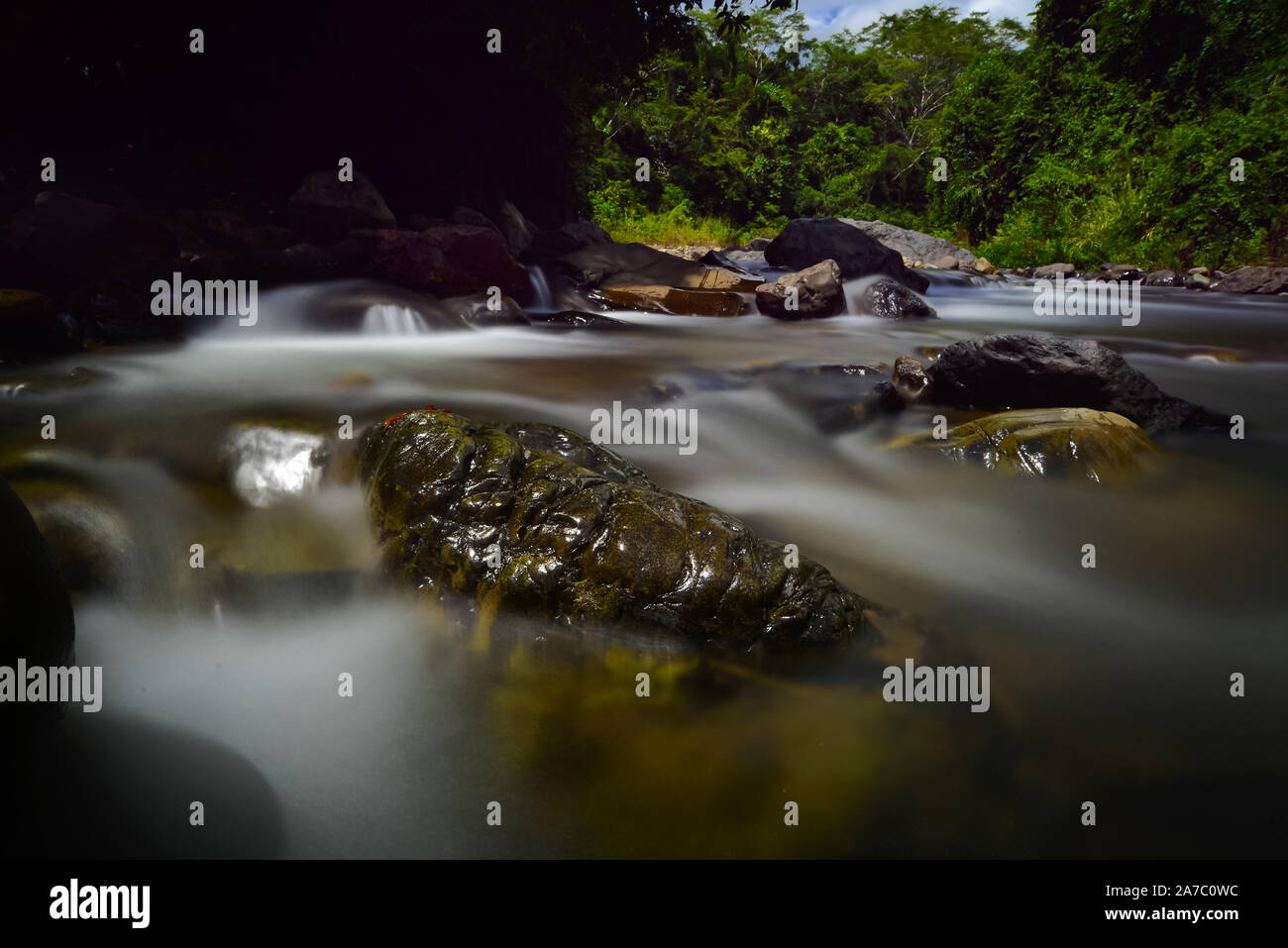 Kanarom river in Serinsim (Sorinsim), Kota Marudu, Sabah, Malaysia ...