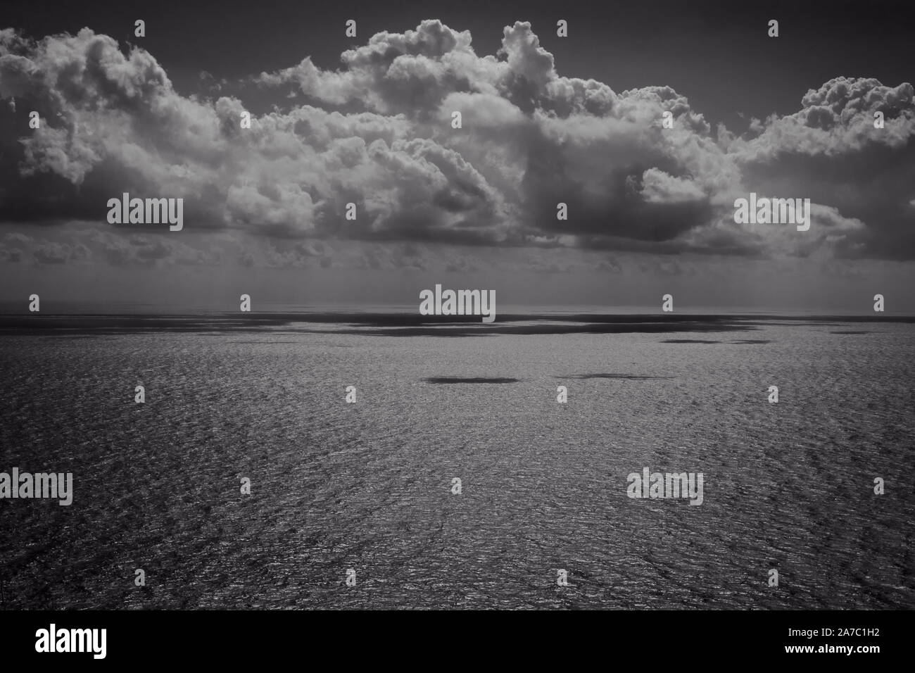 Incoming Storm over the Sea. An Incoming Storm over the Sea in Malta in ...