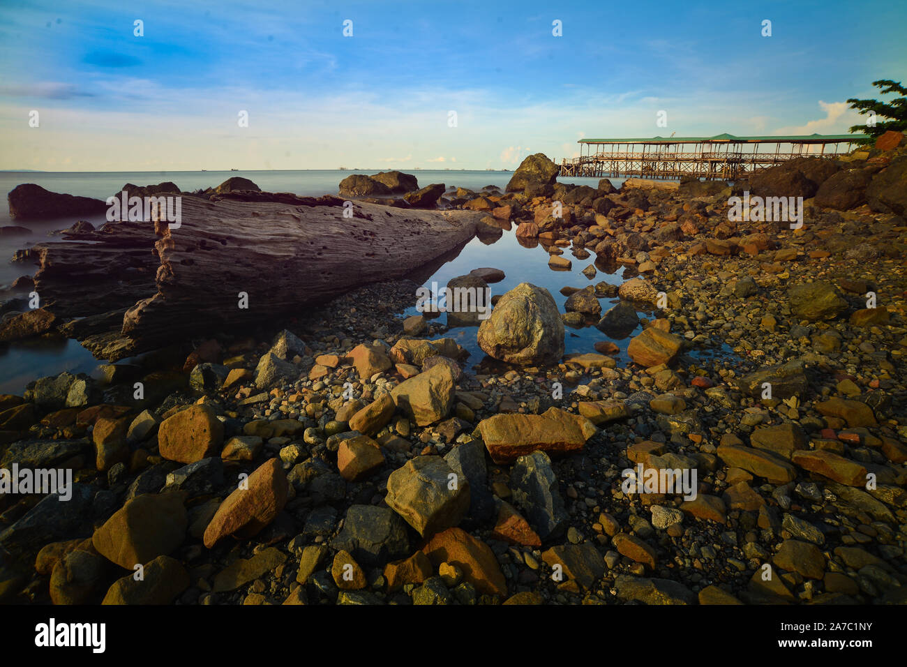 Beautiful view of Dataran Bengkoka Pitas, Sabah, Malaysia Stock Photo ...