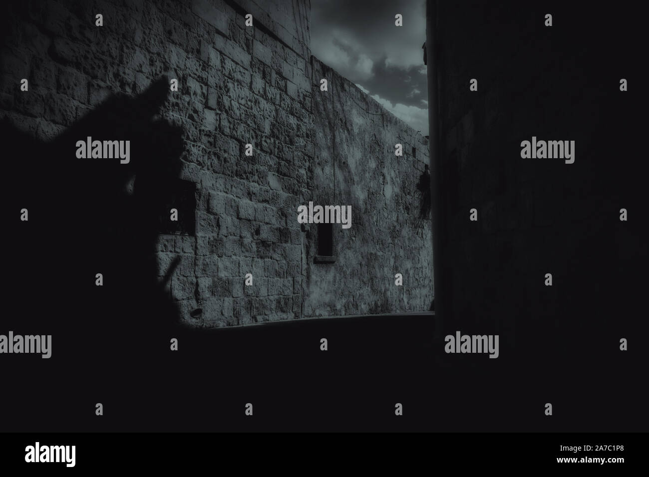 Shadow windows and walls and road hi-res stock photography and images ...