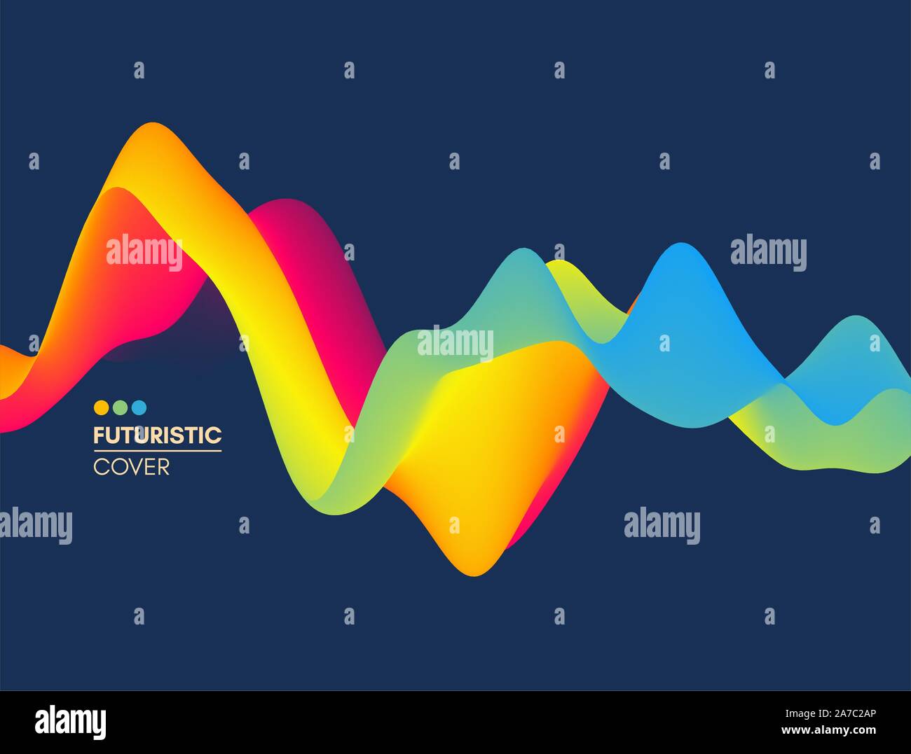 Colorful abstract background. Dynamic effect. Futuristic technology ...