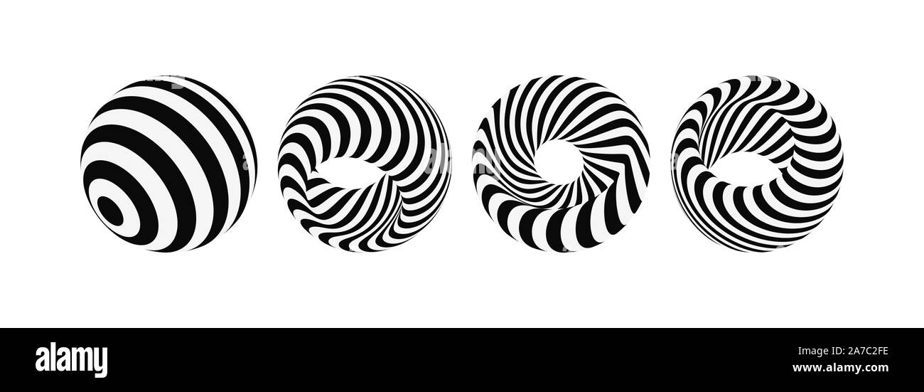 Abstract Design Element. Optical Art. Vector illustration Stock Vector ...