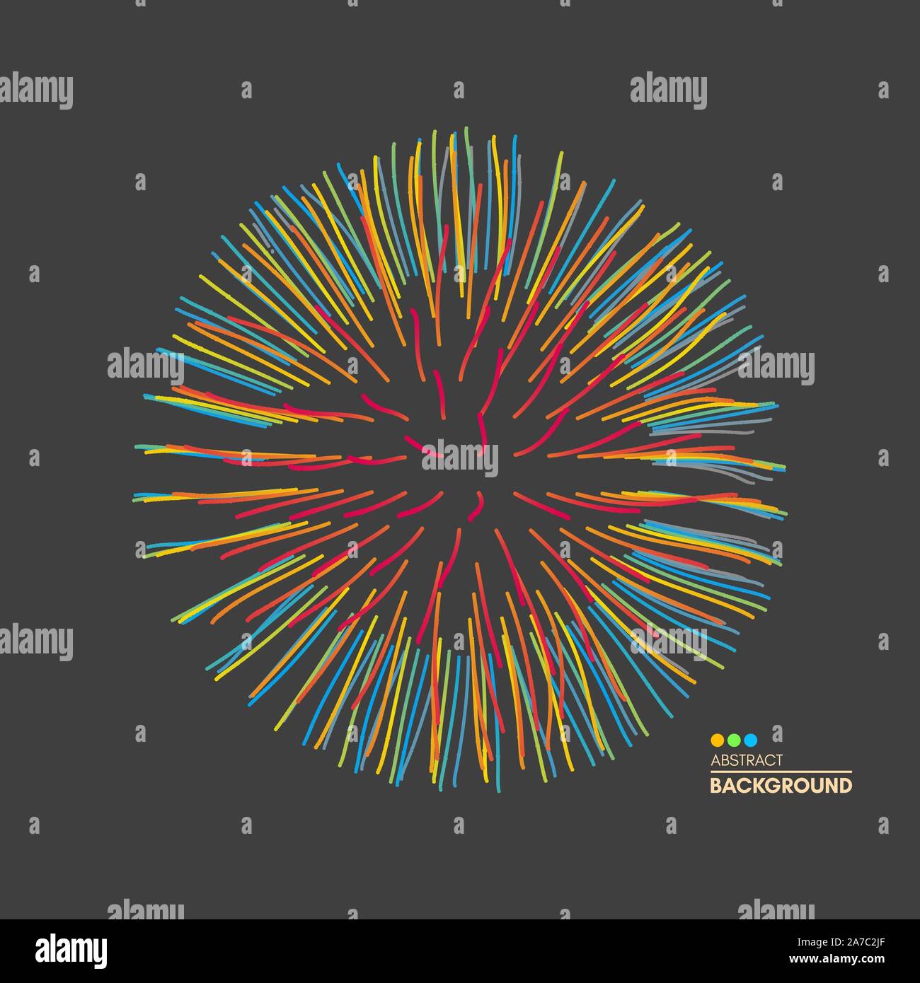 Abstract Sphere Array With Dynamic Particles Modern Science And
