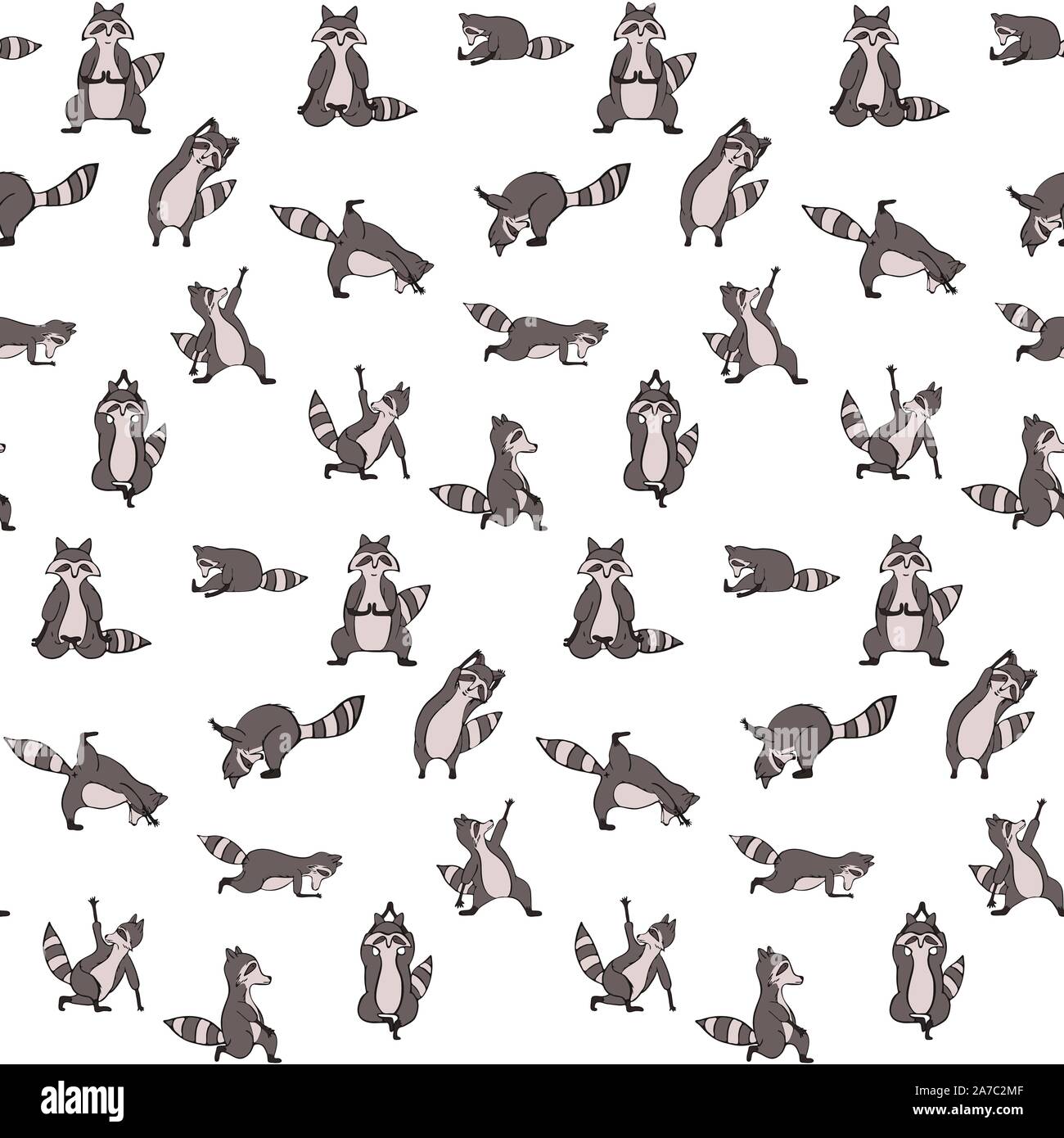 Raccoon pattern Stock Vector Images - Alamy