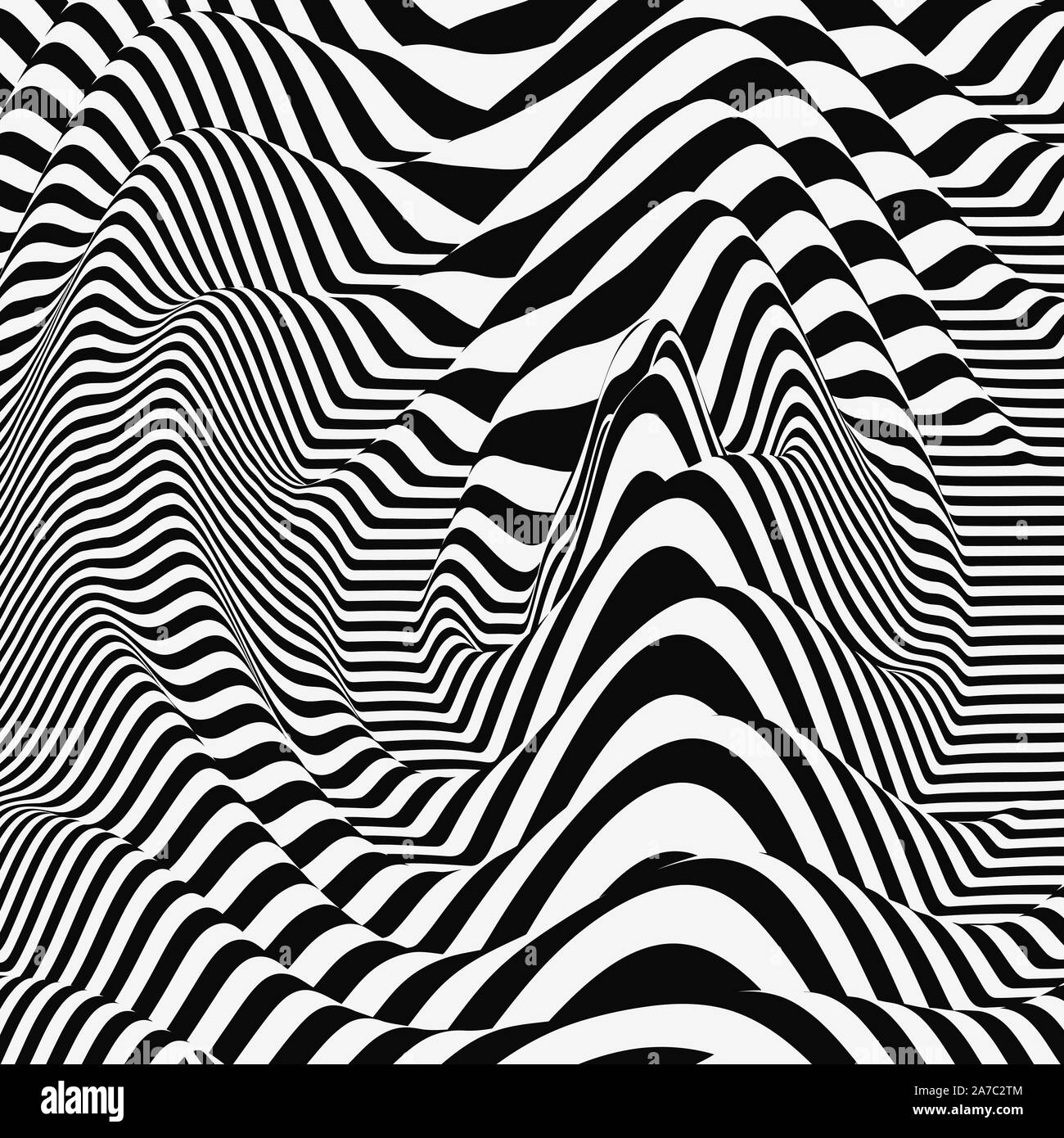 Waveform Background Dynamic Visual Effect Surface Distortion Pattern