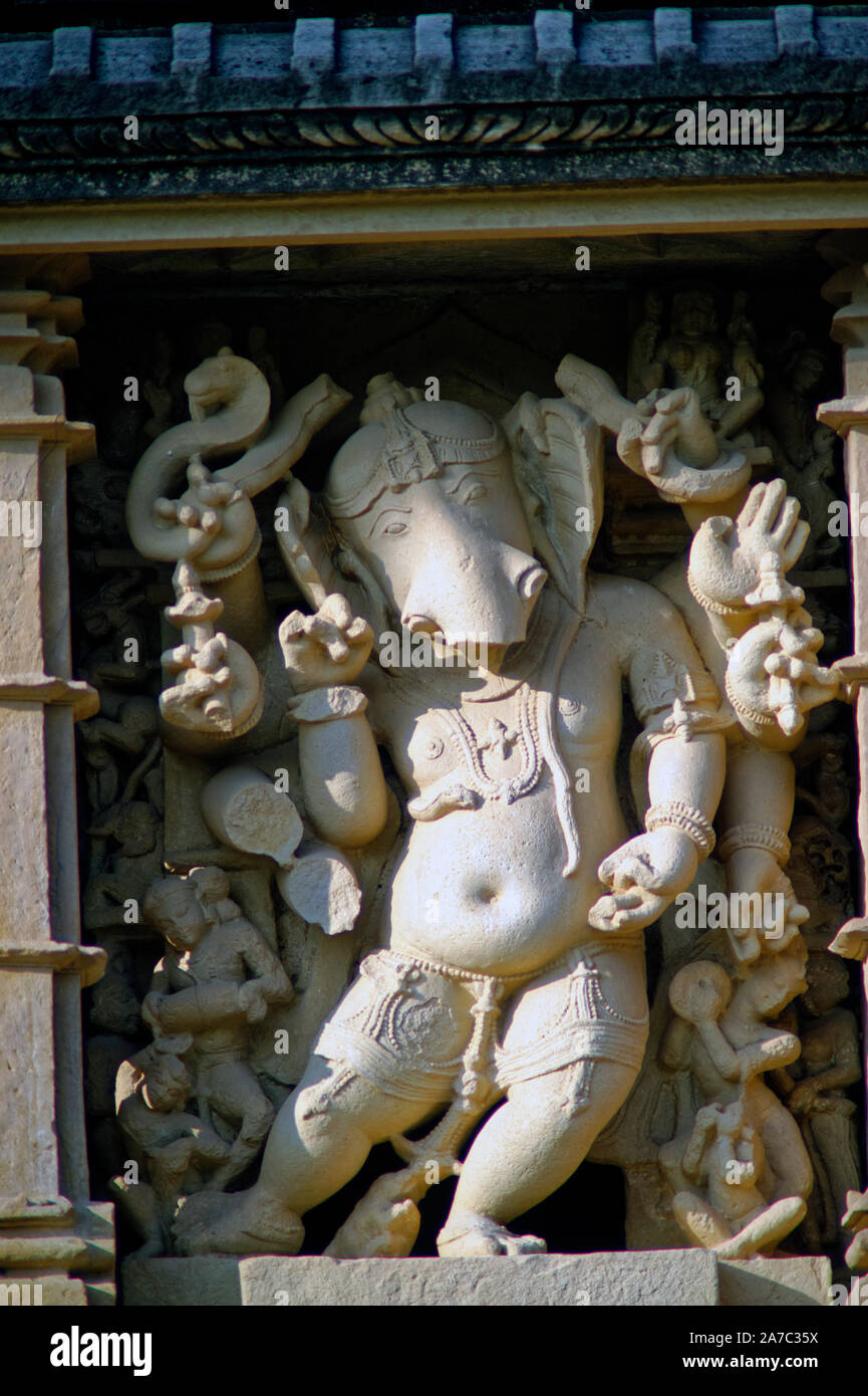 Carving of Hindu god Ganpati Stock Photo - Alamy