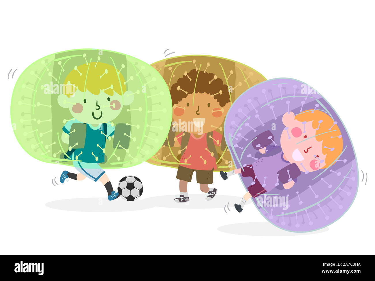 Boys playing soccer Cut Out Stock Images & Pictures - Alamy