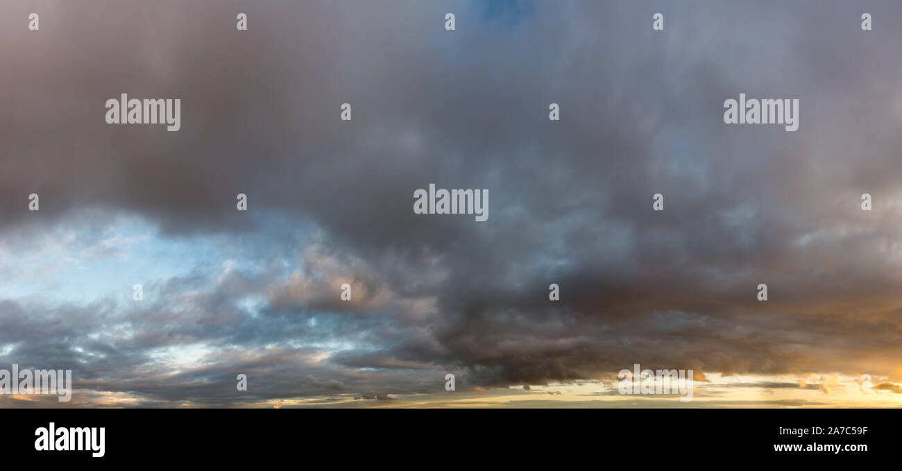 Fantastic dark thunderclouds, sky panorama Stock Photo - Alamy