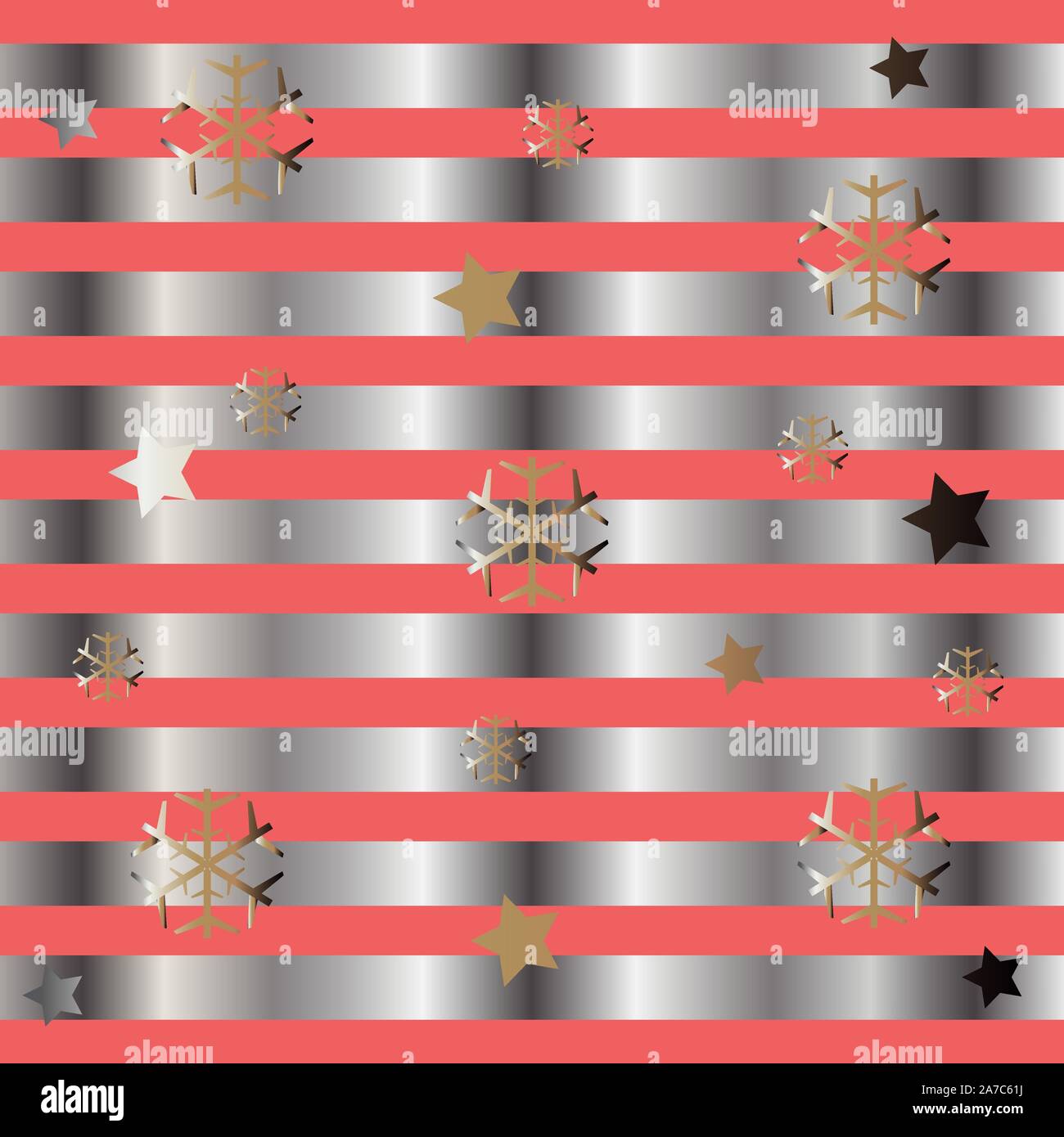 Cute Winter Background with golden lights and snowflakes on subtle ...