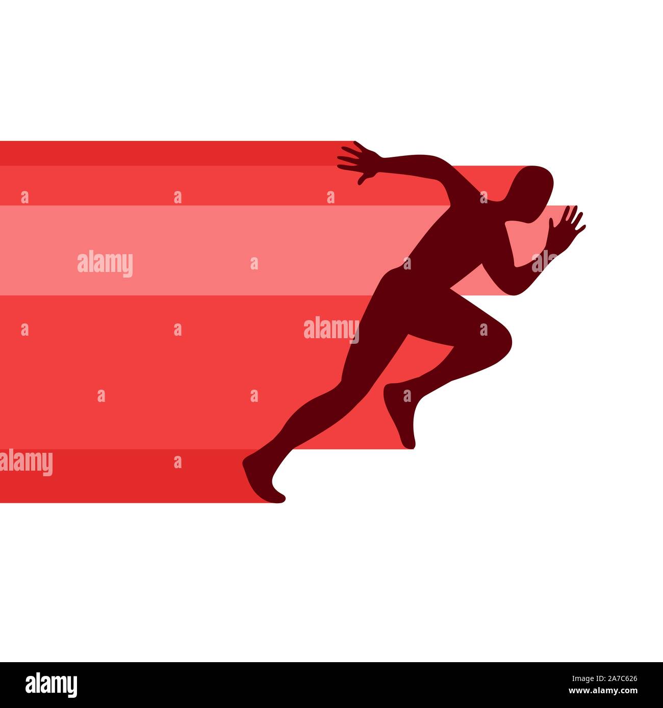 Athletes track motion Stock Vector Images - Alamy