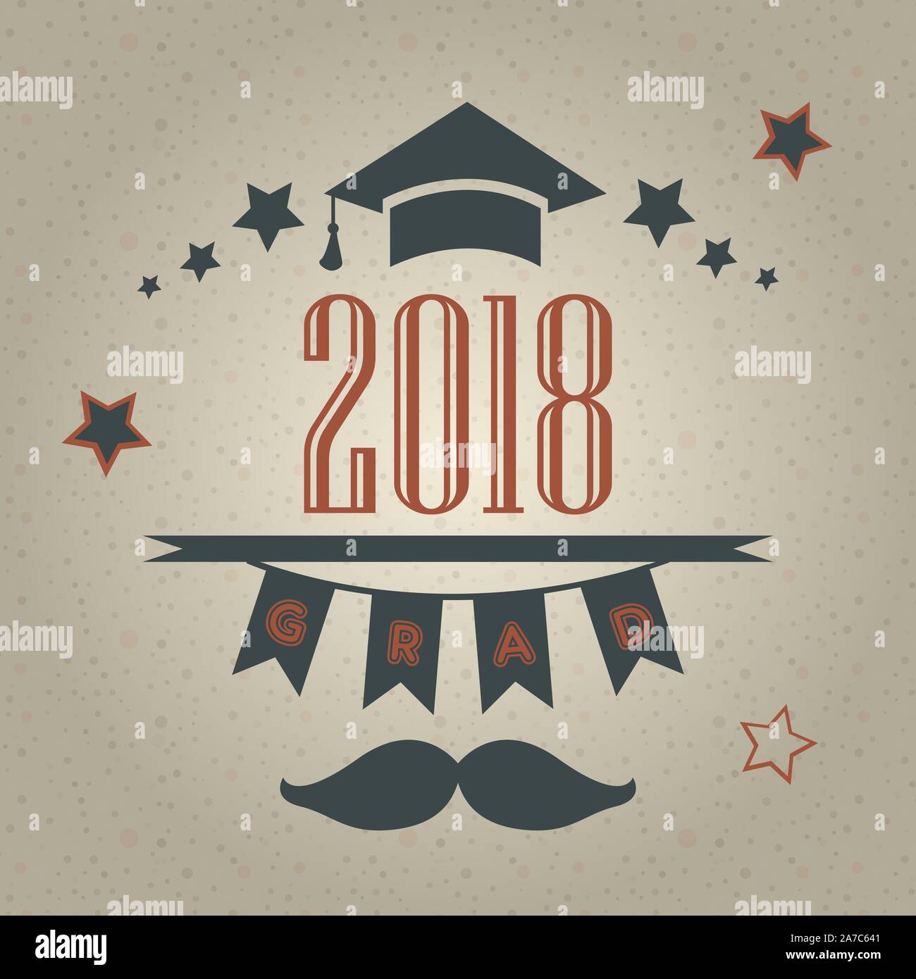 Graduation Class of 2018. Vector Illustration Stock Vector Image & Art ...
