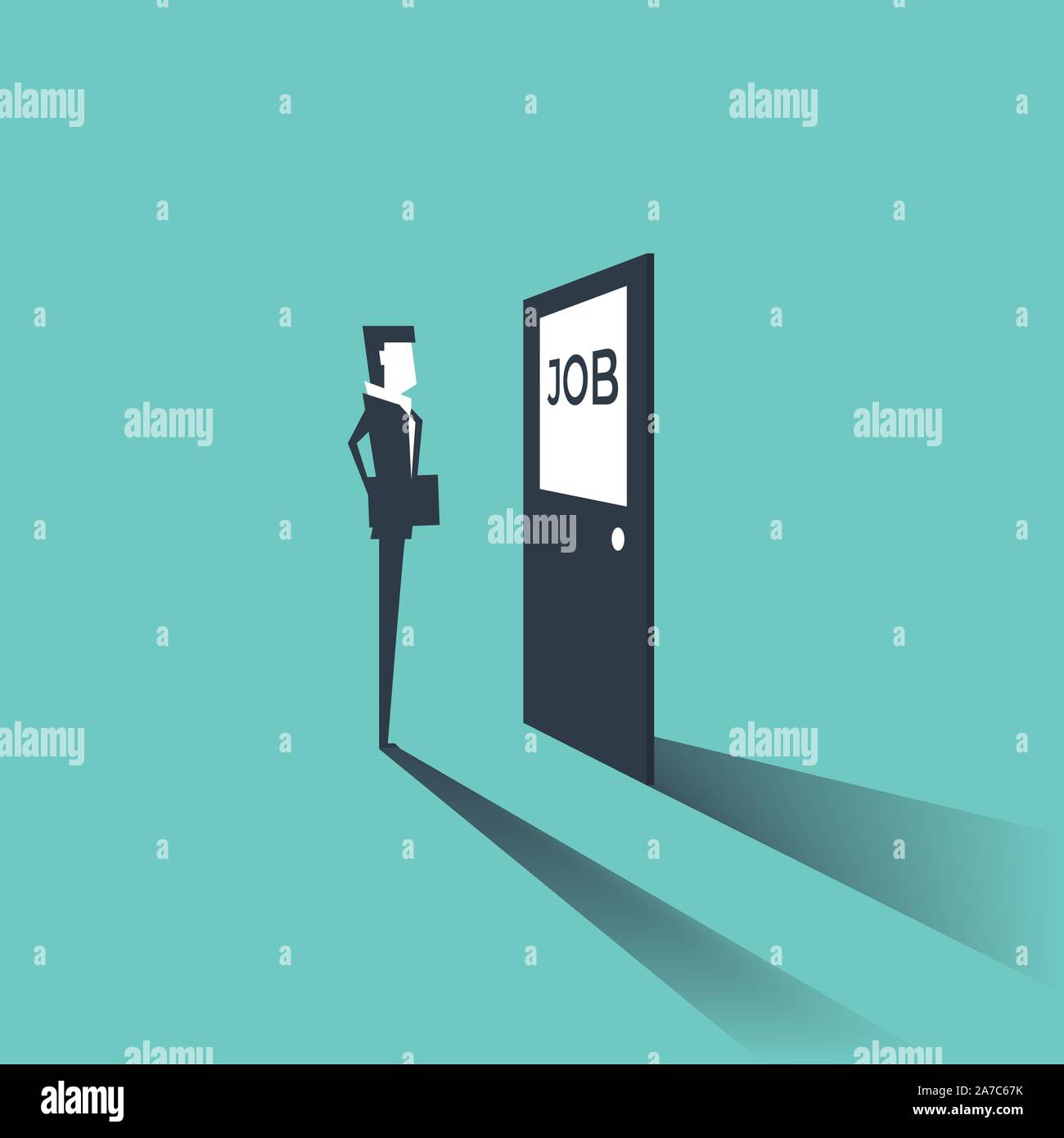 Interview room candidate Stock Vector Images - Alamy