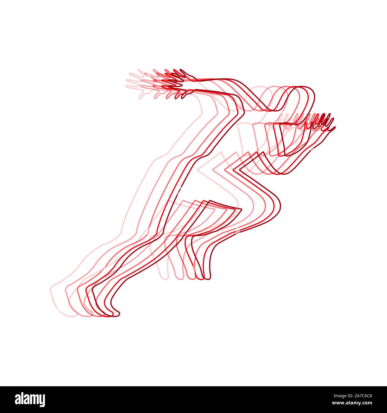 Jogger marathon start Stock Vector Images - Alamy