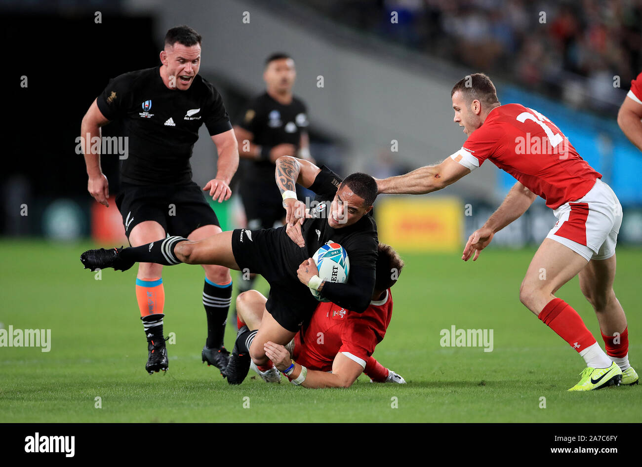 New Zealand's Aaron Smith during the 2019 Rugby World Cup bronze final ...