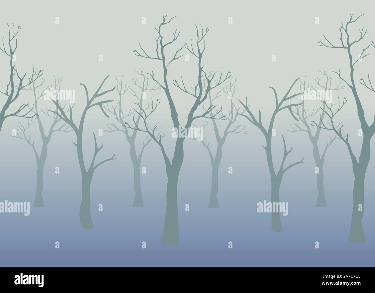 Trees with no leaves. Vector Illustration Stock Vector Image & Art - Alamy