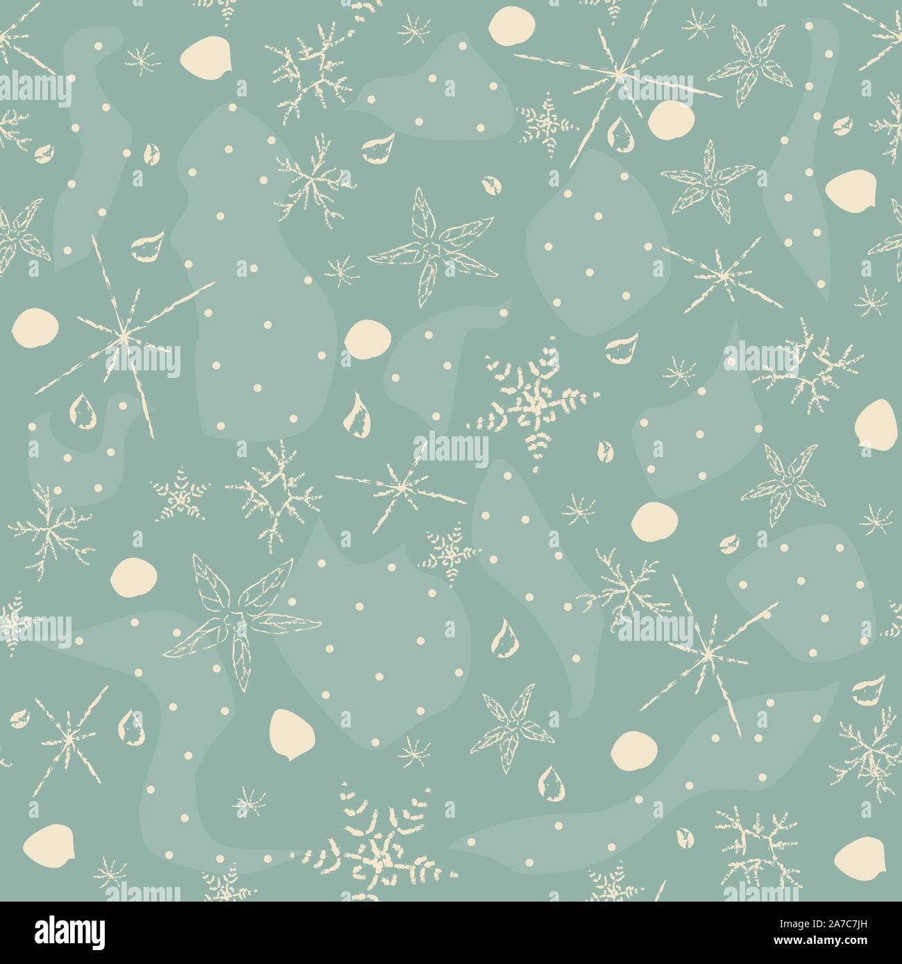 Winter subtle Seamless Background. Vector Illustration Stock Vector ...