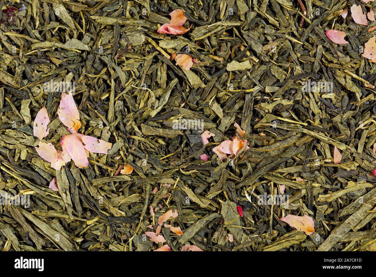 Sencha based tea mix texture. Can be used food as background Stock ...