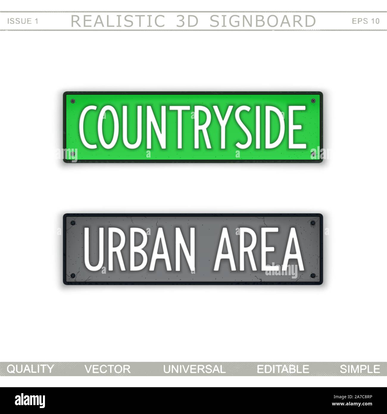 Countryside signage Cut Out Stock Images & Pictures - Alamy