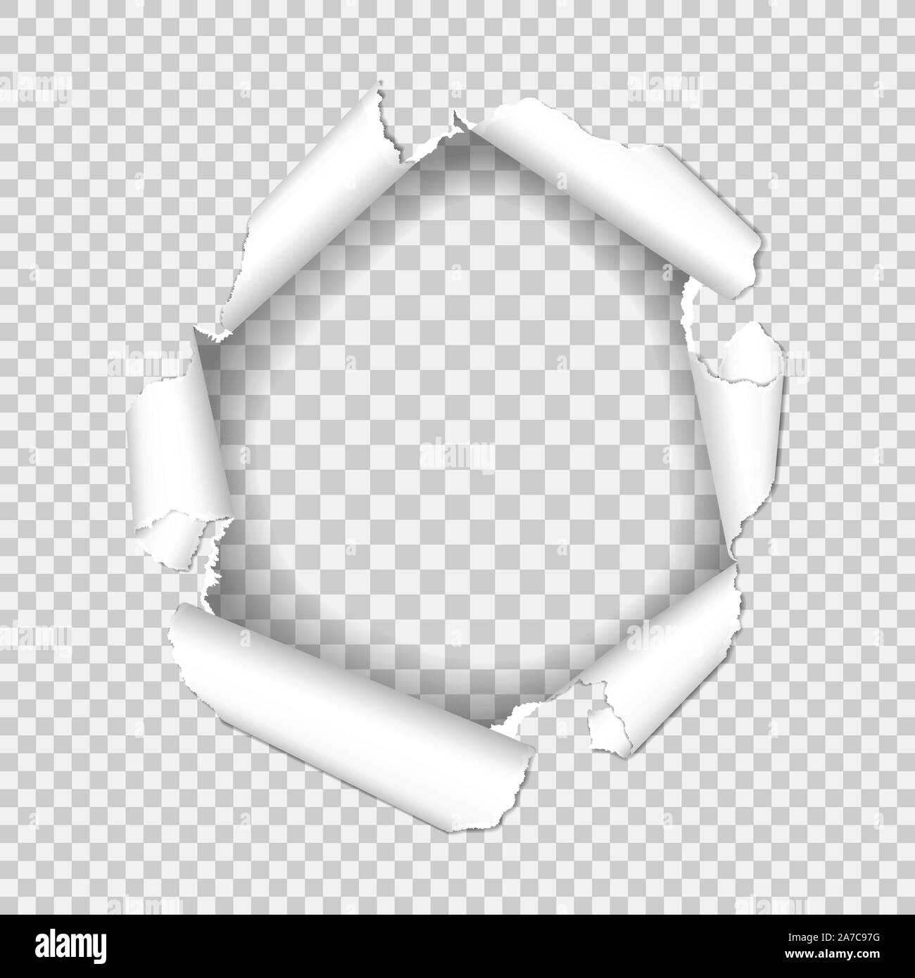 Torn Hole on Paper Stock Vector Image & Art - Alamy