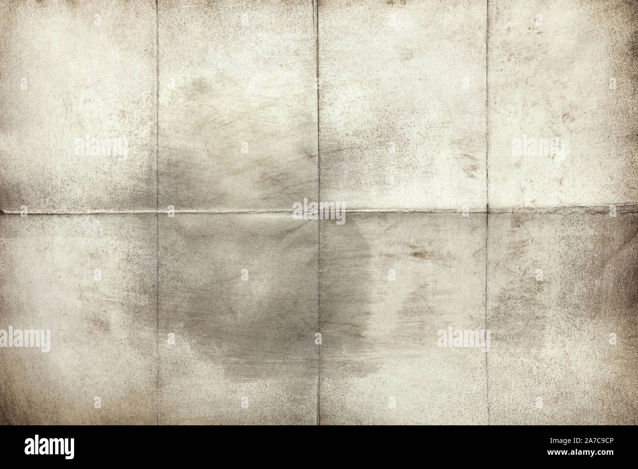 Close-up of old empty letter folded in eight, texture background Stock ...