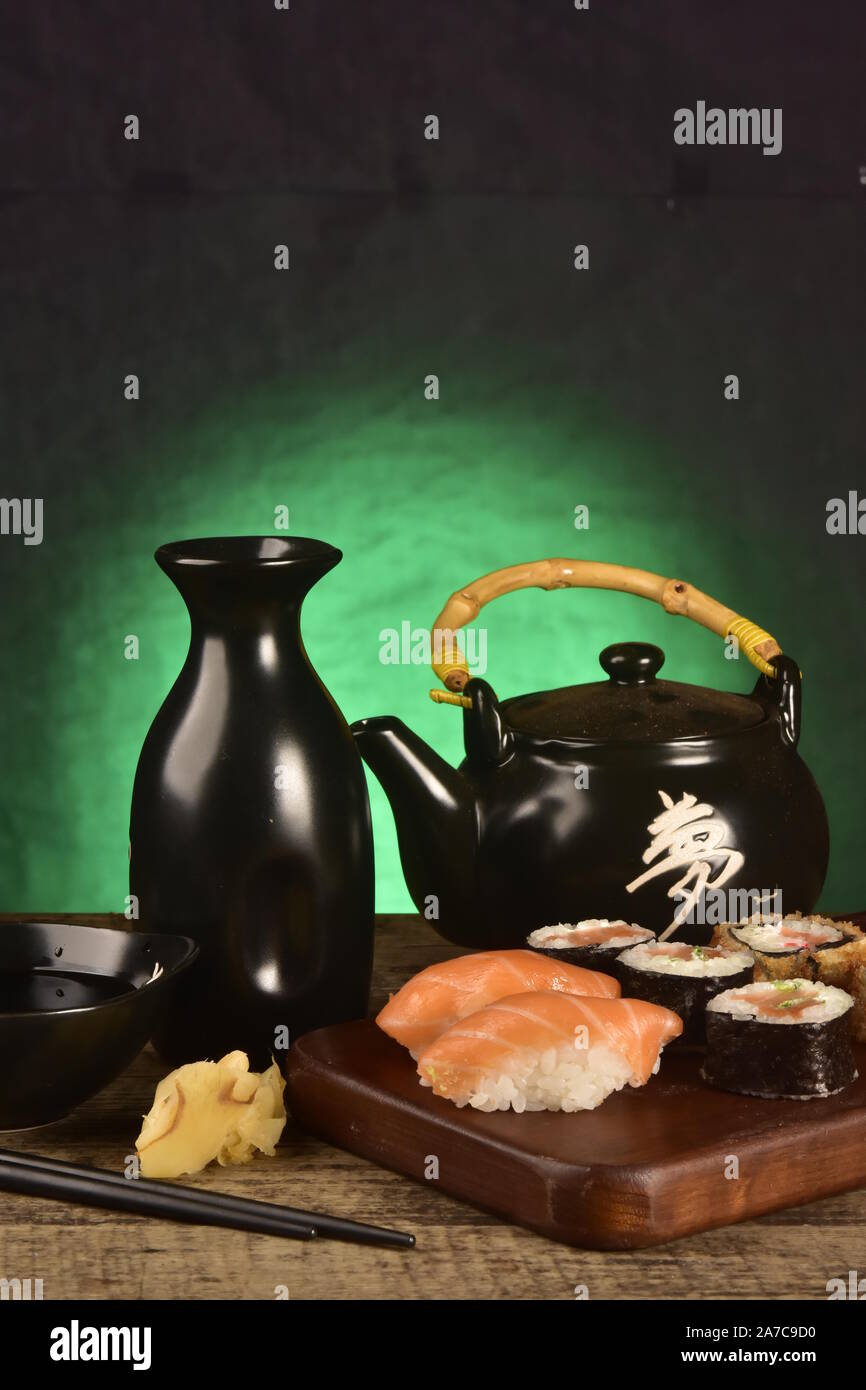 Japanese food on the table Stock Photo - Alamy