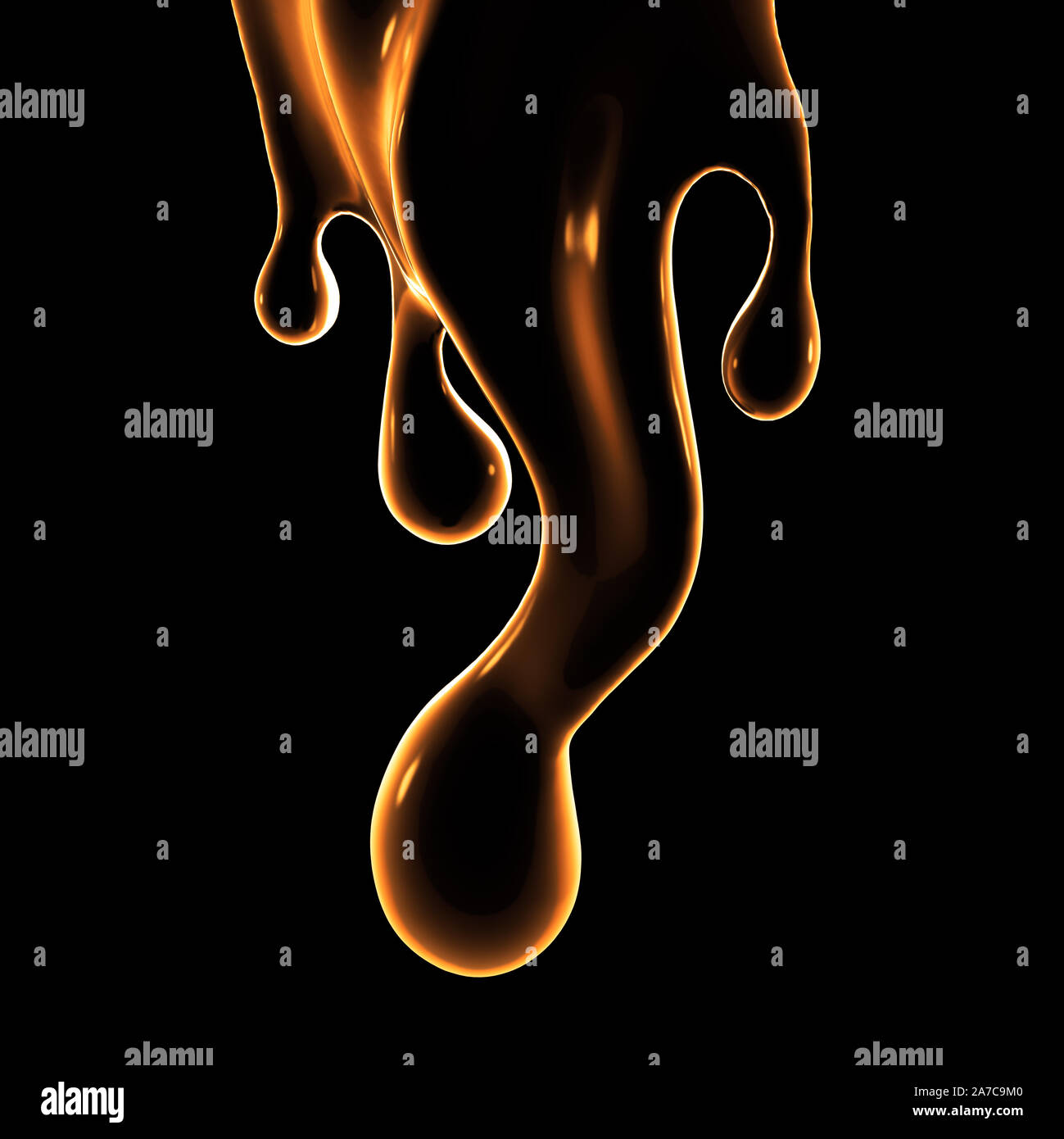 Black background with splash of liquid. 3d rendering, 3d illustration ...