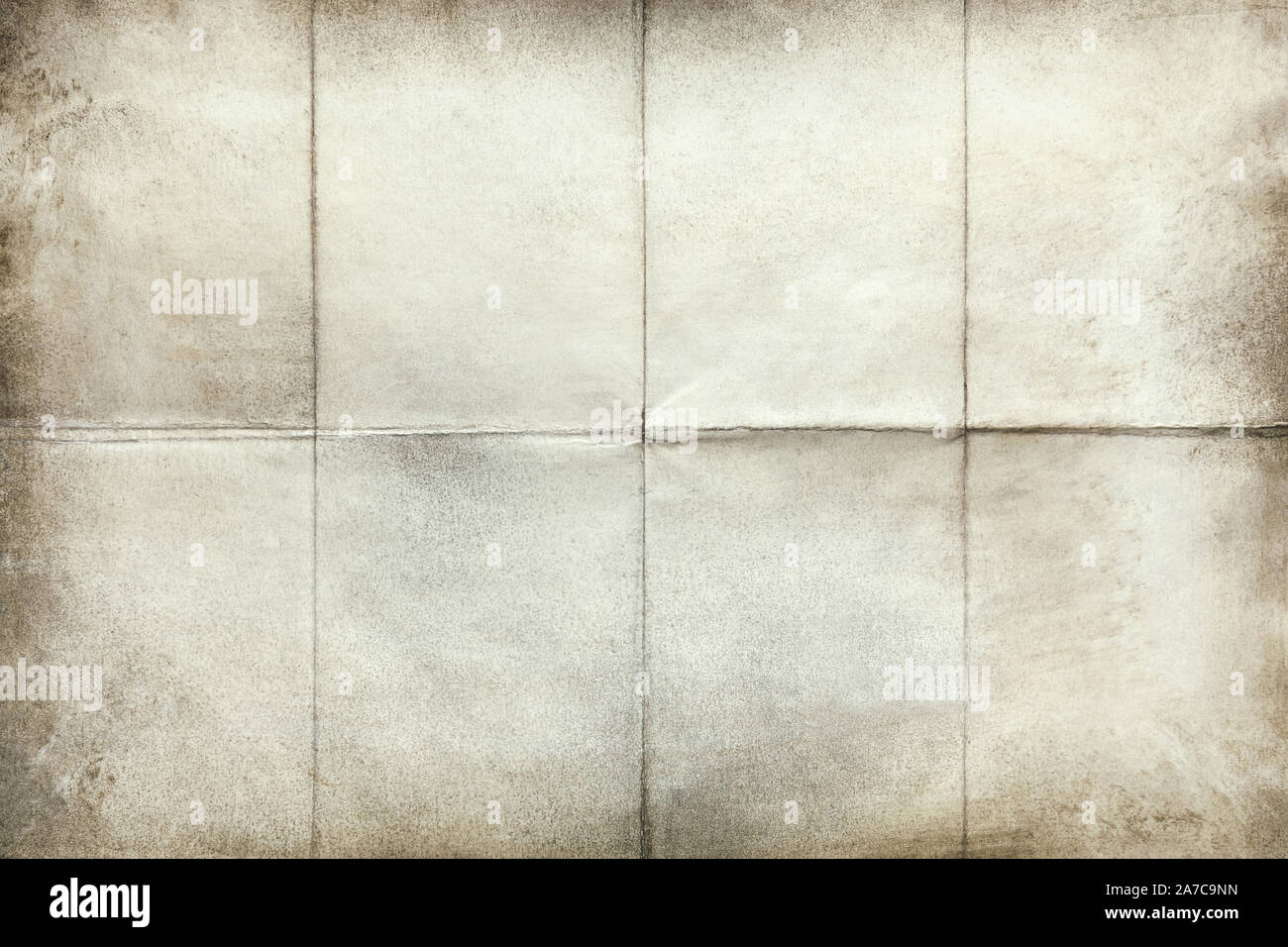 Close-up of old empty letter folded in eight, texture background Stock ...