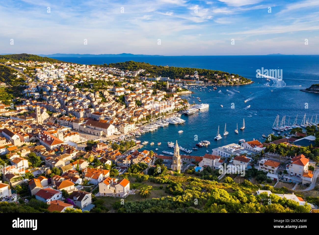 Yachting harbor hvar island hi-res stock photography and images - Alamy