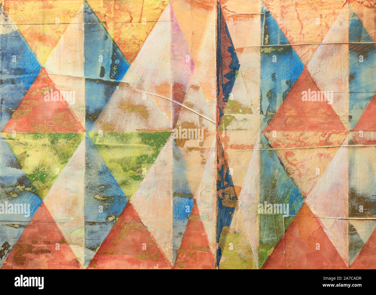 Colorful background with faded geometric shapes, abstract Stock Photo ...