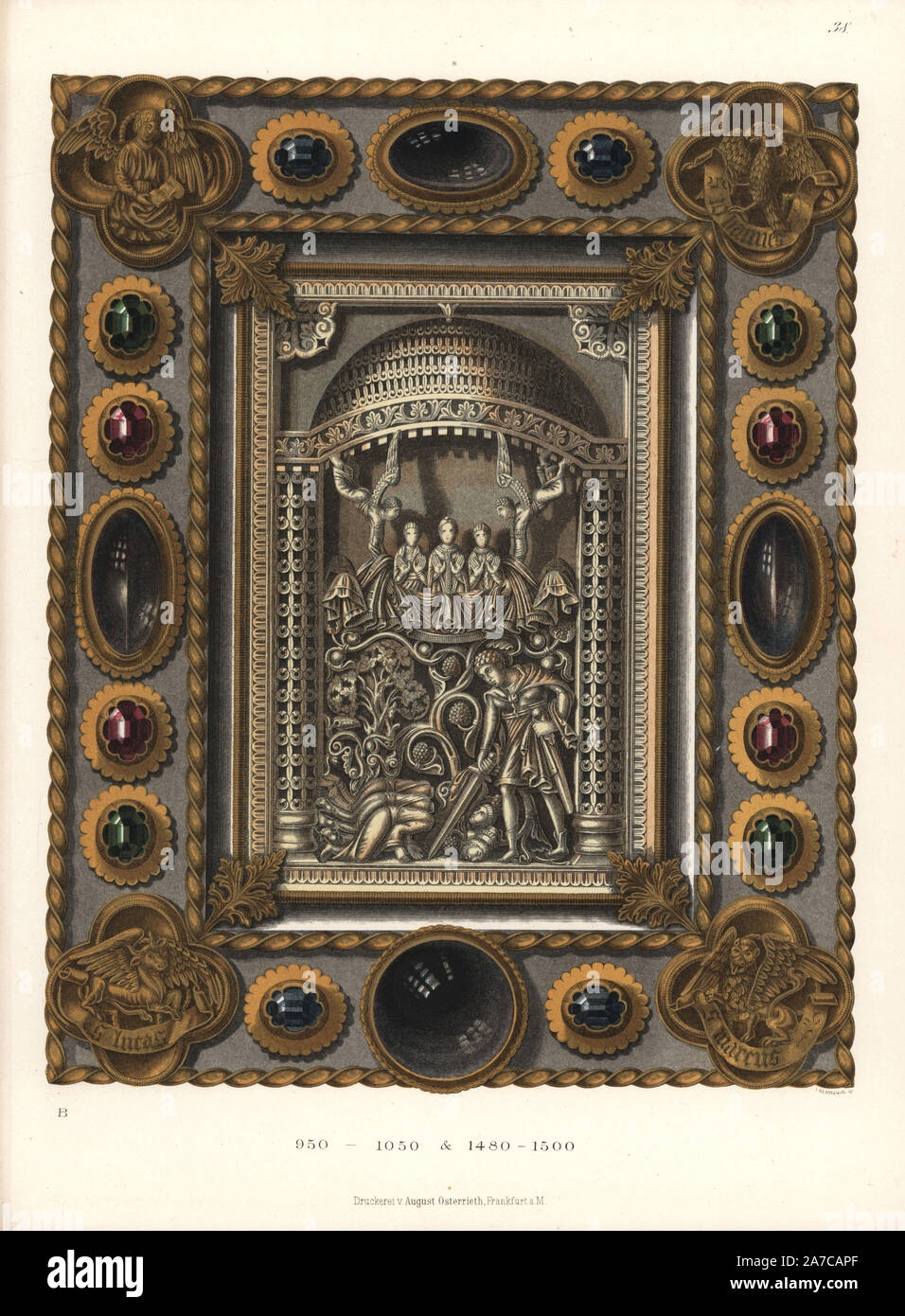 Ivory scupture of the martyrdom of Saint Killian by beheading on the ...