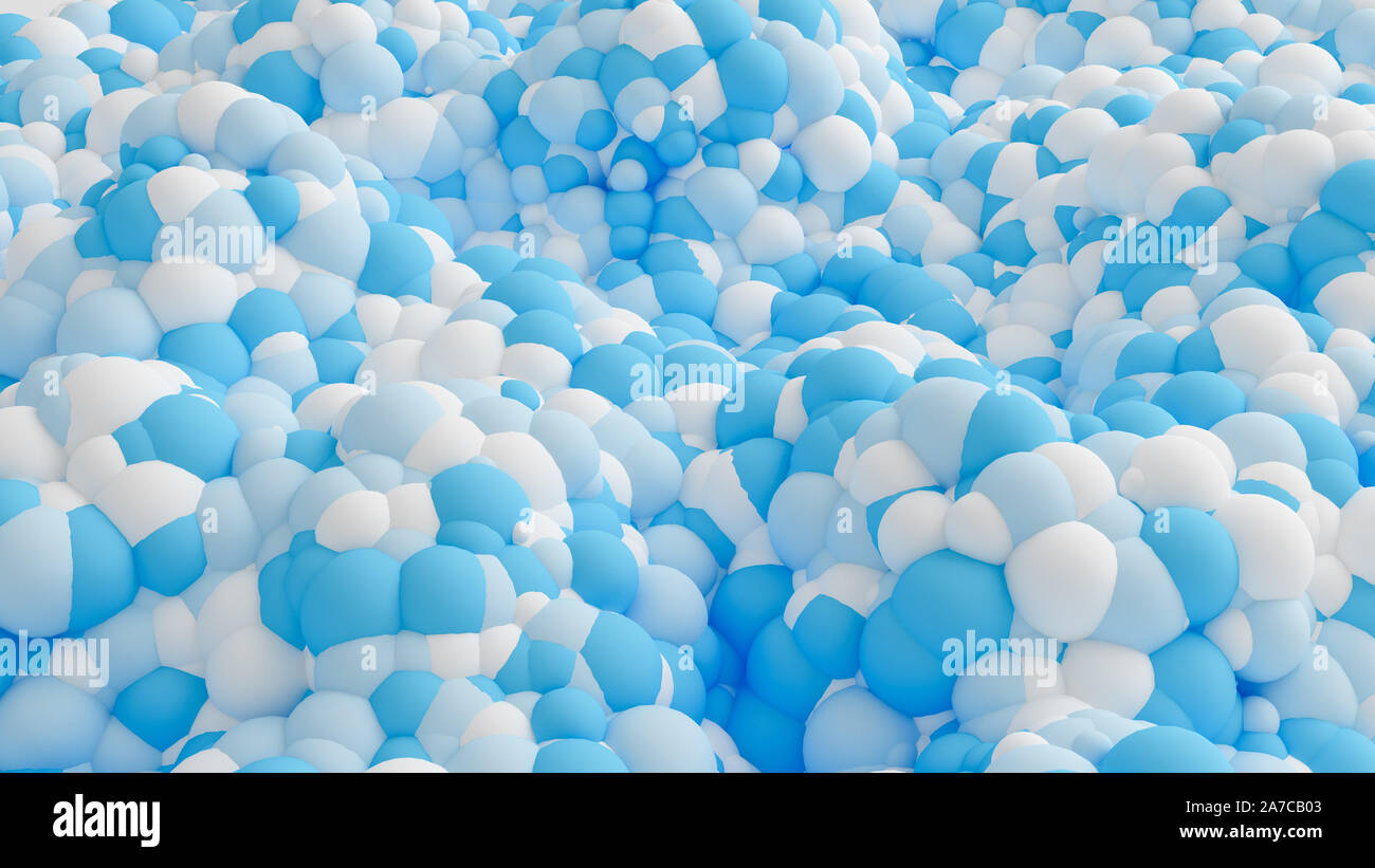 Geometric particle multicolor background. 3d rendering, 3d illustration ...