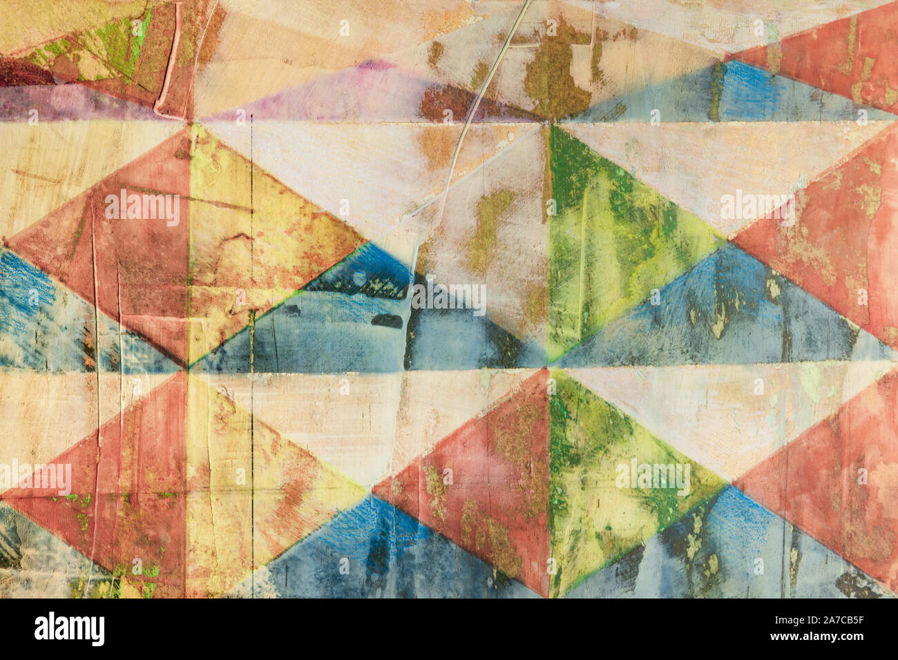 Colorful background with faded geometric shapes, abstract Stock Photo ...