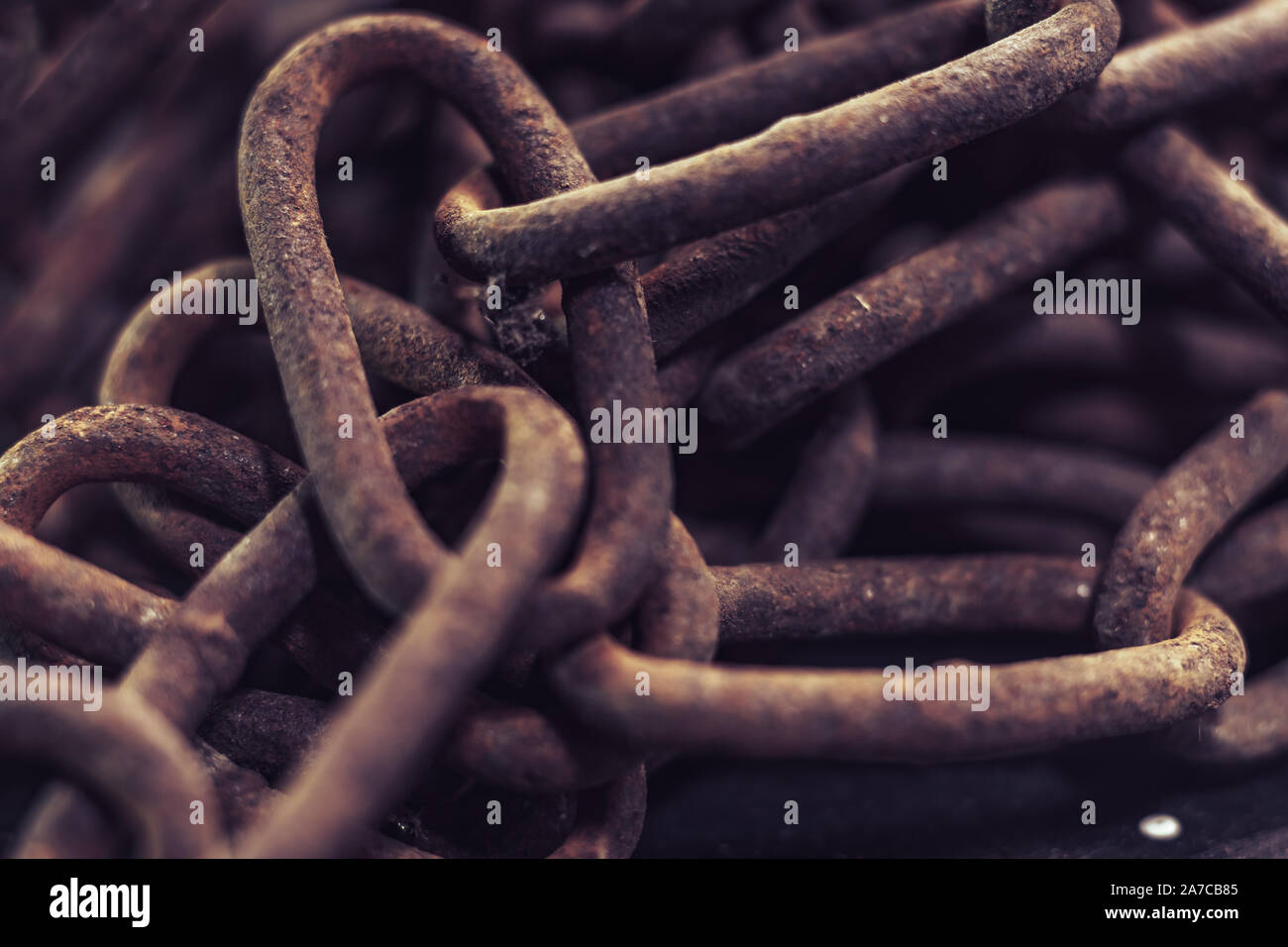 Close up beautiful old iron chain background texture Stock Photo - Alamy