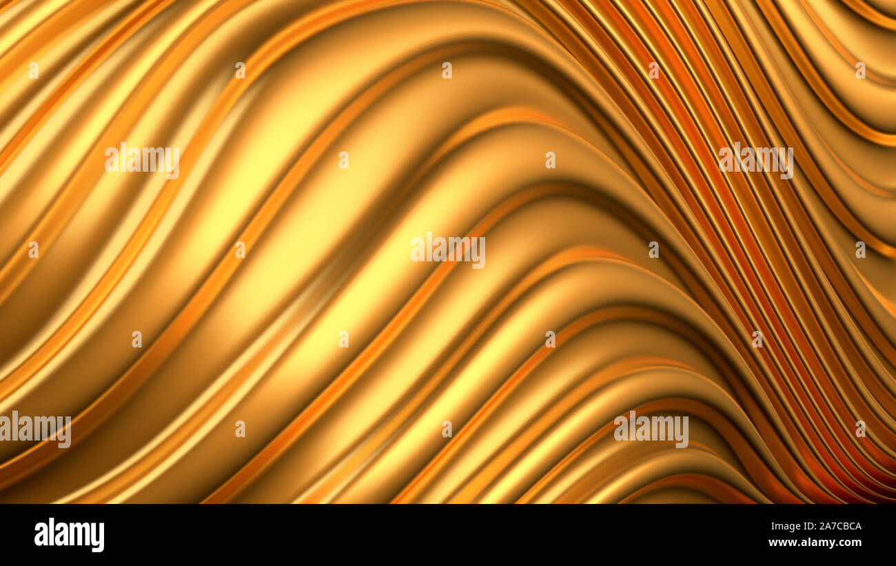 Gold background. 3d rendering 3d illustration Stock Photo - Alamy