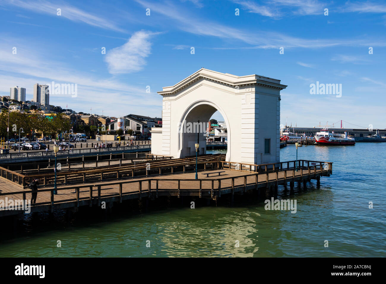 Pier 43 ferry arch hi-res stock photography and images - Alamy