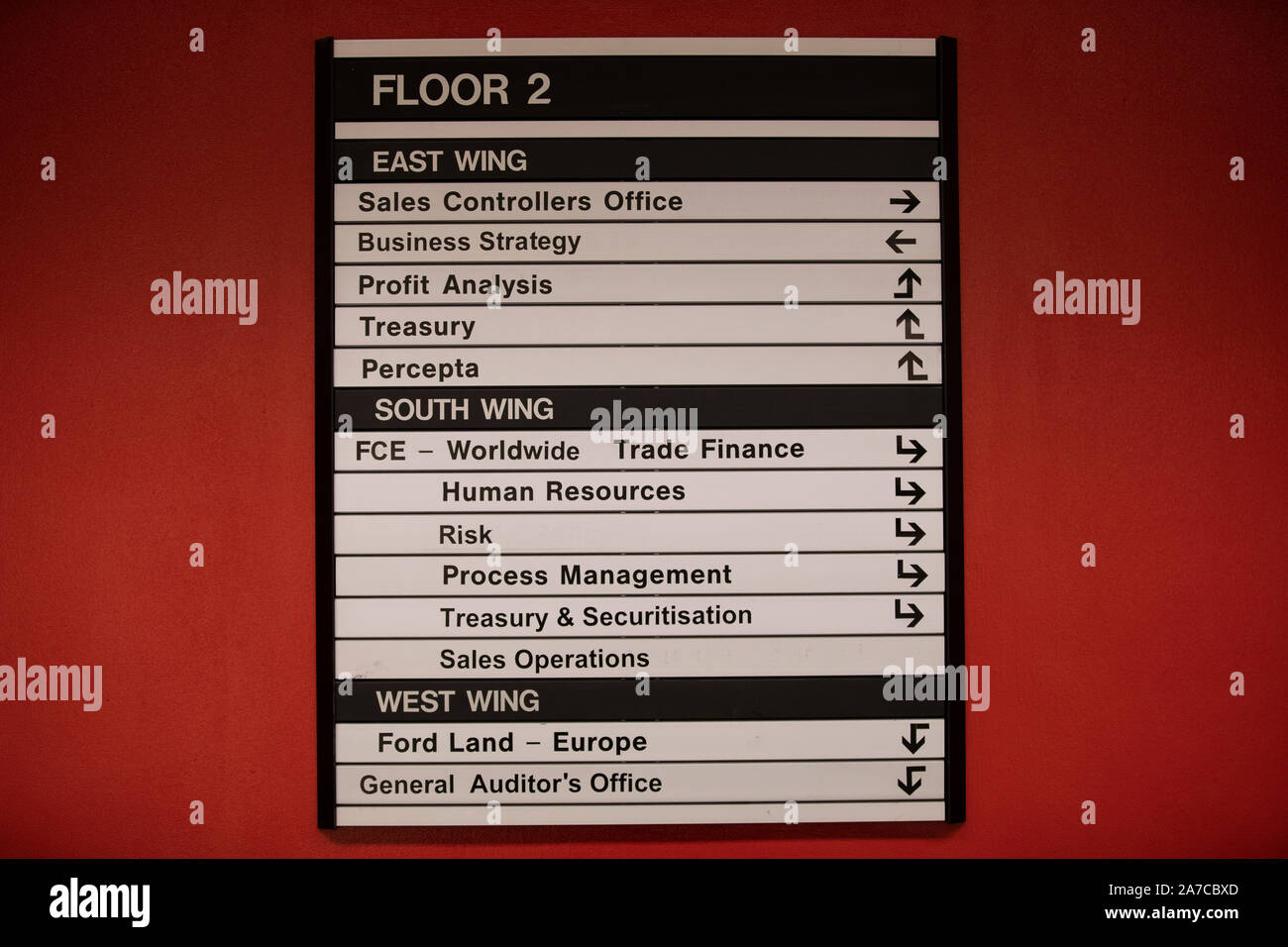 The near empty offices at car giant Ford UK Warley headquarters in ...