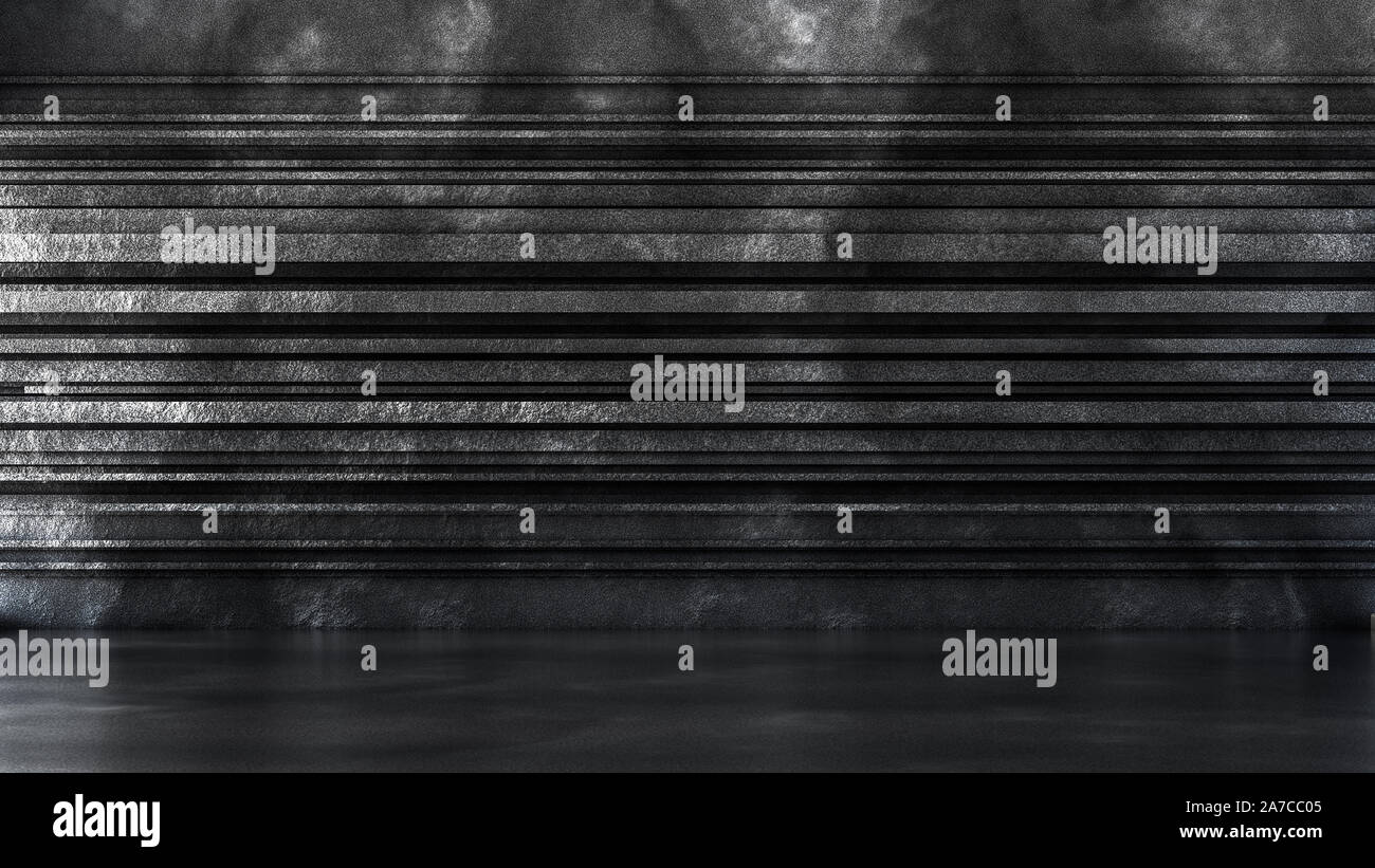 Beautiful studio interior installation room texture stone. 3d rendering ...